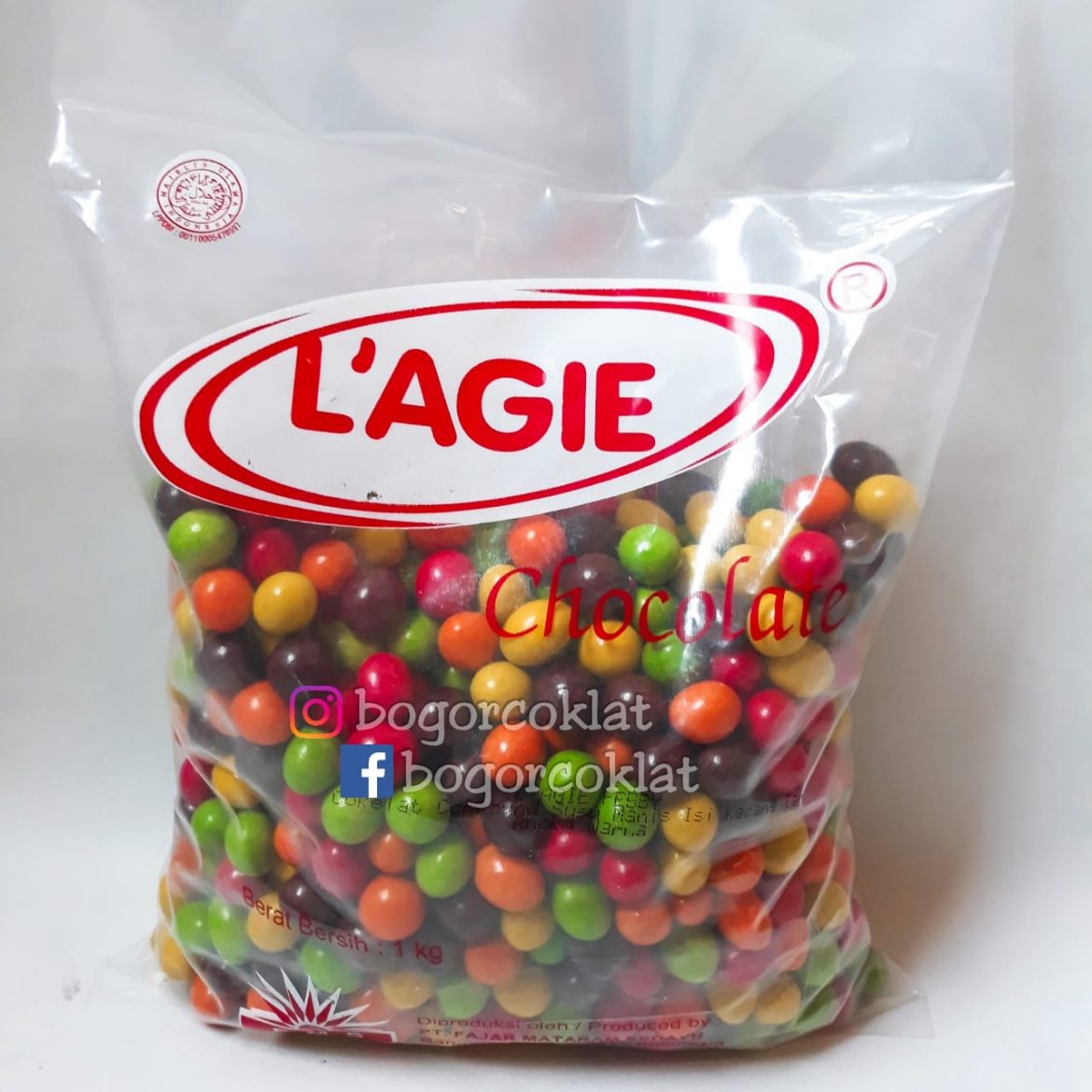Coklat Lagie Febby Peanut Warna 1kg | Bogor Coklat & Snack