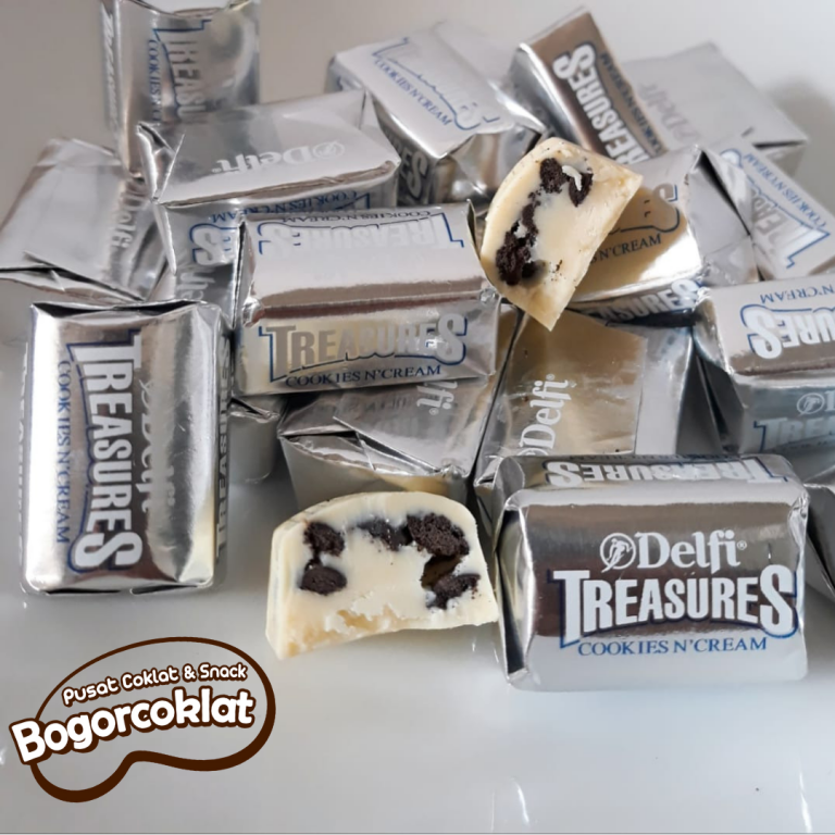 Coklat Delfi Treasure Cookies Isi 96pcs | Bogor Coklat & Snack